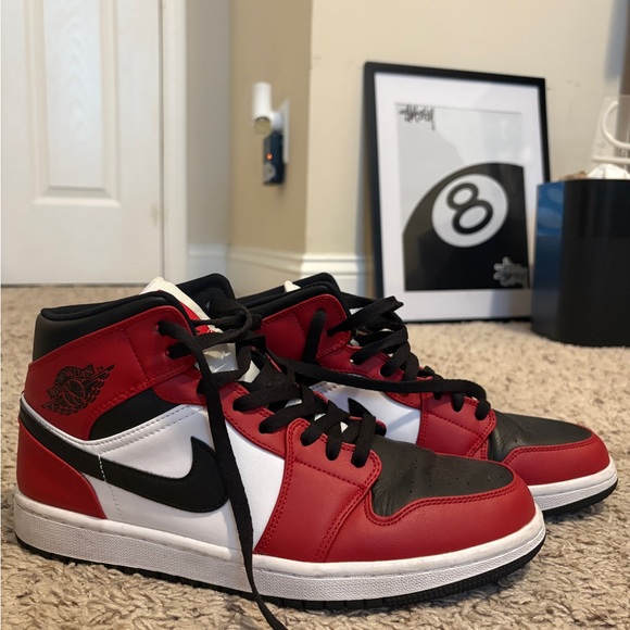 Jordan | Shoes | Jordan Red And Black Sneakers Iconic Design | Poshmark